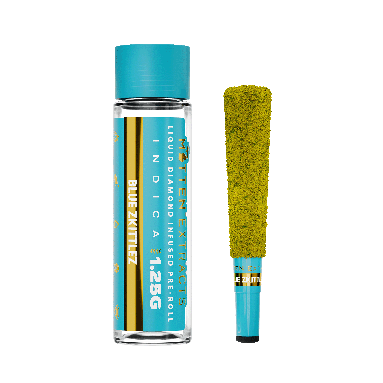Blue Zkittles Premium Infused Pre-Roll & Mitten Extracts
