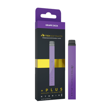 Grape Zaza Disposable THC Vape & Mitten Extracts
