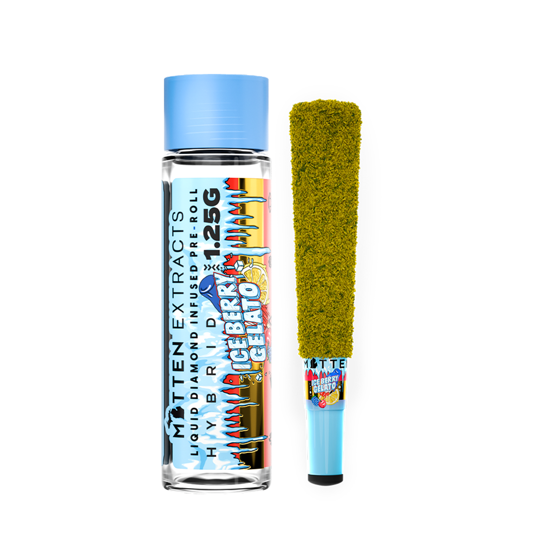 Ice Berry Gelato 1.25g Infused Pre-Roll & Mitten Extracts
