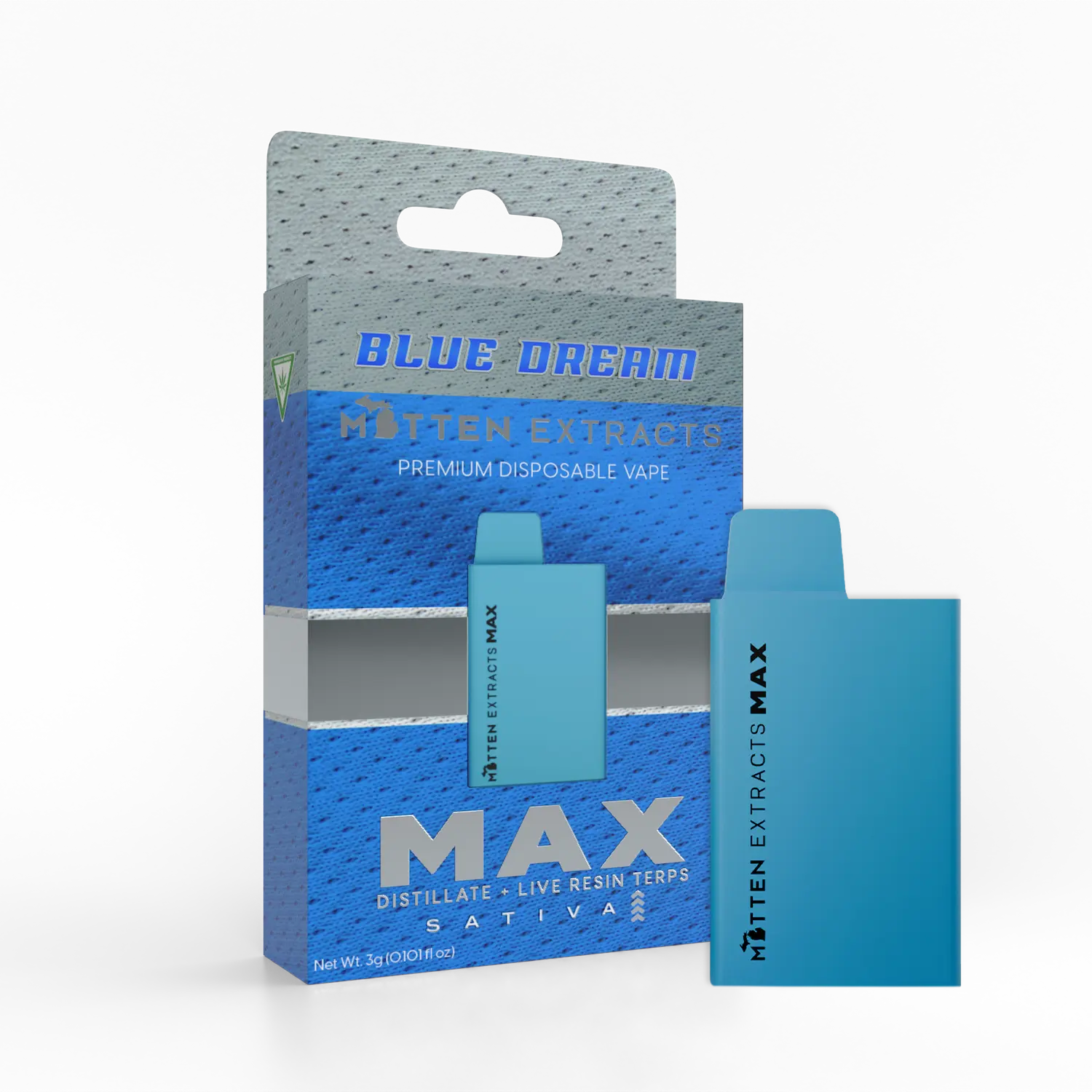 Blue Dream MAX Disposable Vape & Mitten Extracts